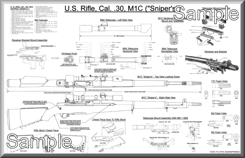 Garand Info, Blueprints, Posters, Mouse Pads, Coffee Mugs